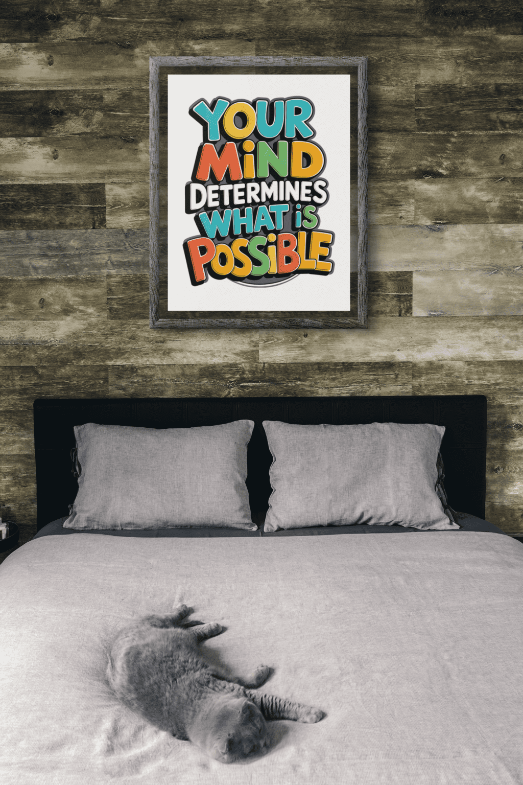 Inspirational Mindset Poster Colorful Wall Art Print - CraftBix
